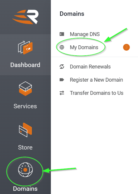 Rackzar - How to update the name servers of your domain